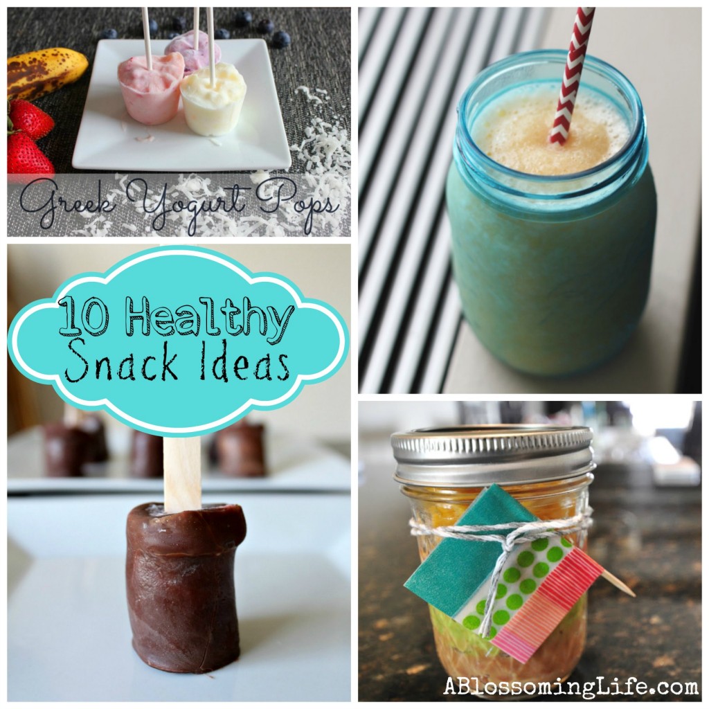 10 Healthy Snack Ideas - A Blossoming Life