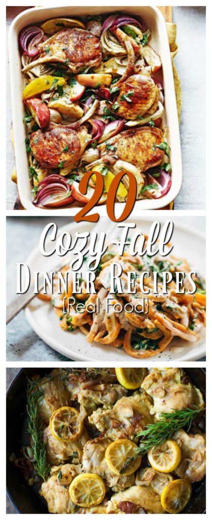 20 Cozy Falltime Dinner Recipes {Real Food} - A Blossoming Life