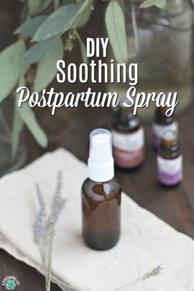 DIY Soothing Postpartum Spray - A Blossoming Life