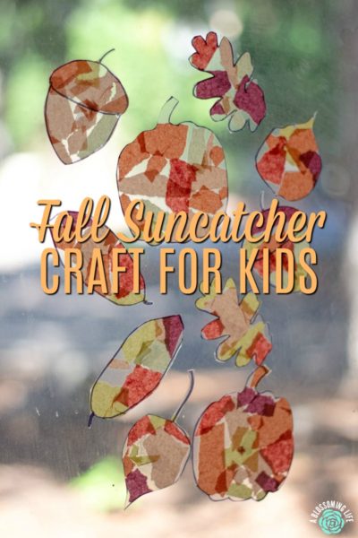 Fall Suncatcher Craft for Kids - A Blossoming Life