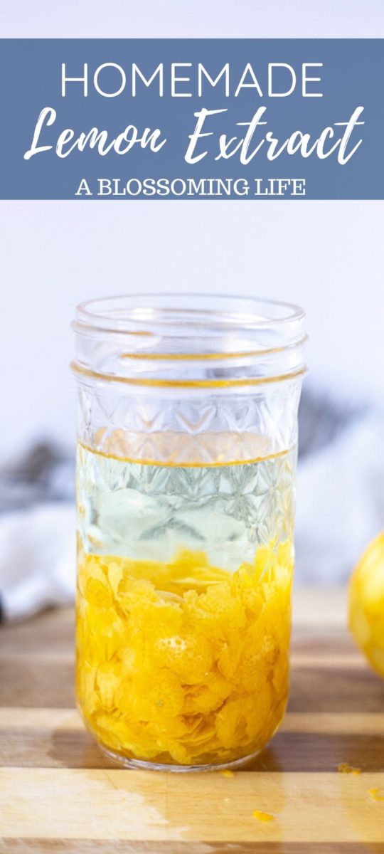 How To Make Lemon Extract - A Blossoming Life