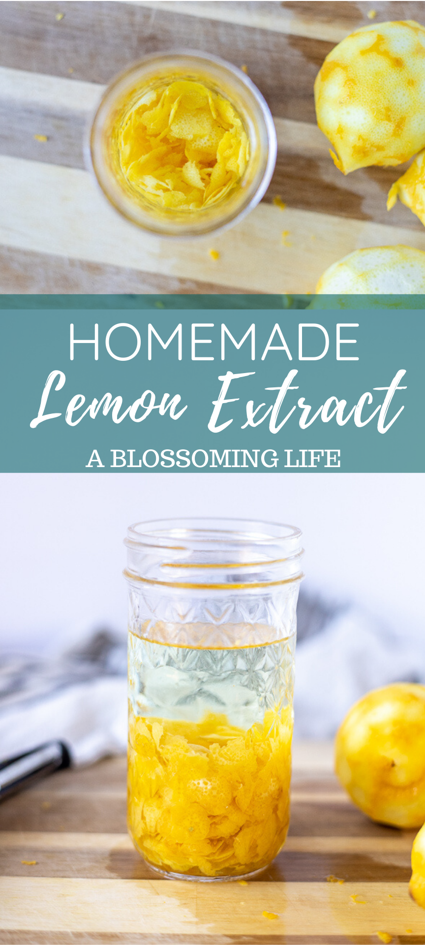 How To Make Lemon Extract - A Blossoming Life