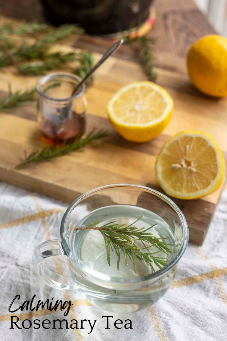 Easy Rosemary Tea Recipe - A Blossoming Life