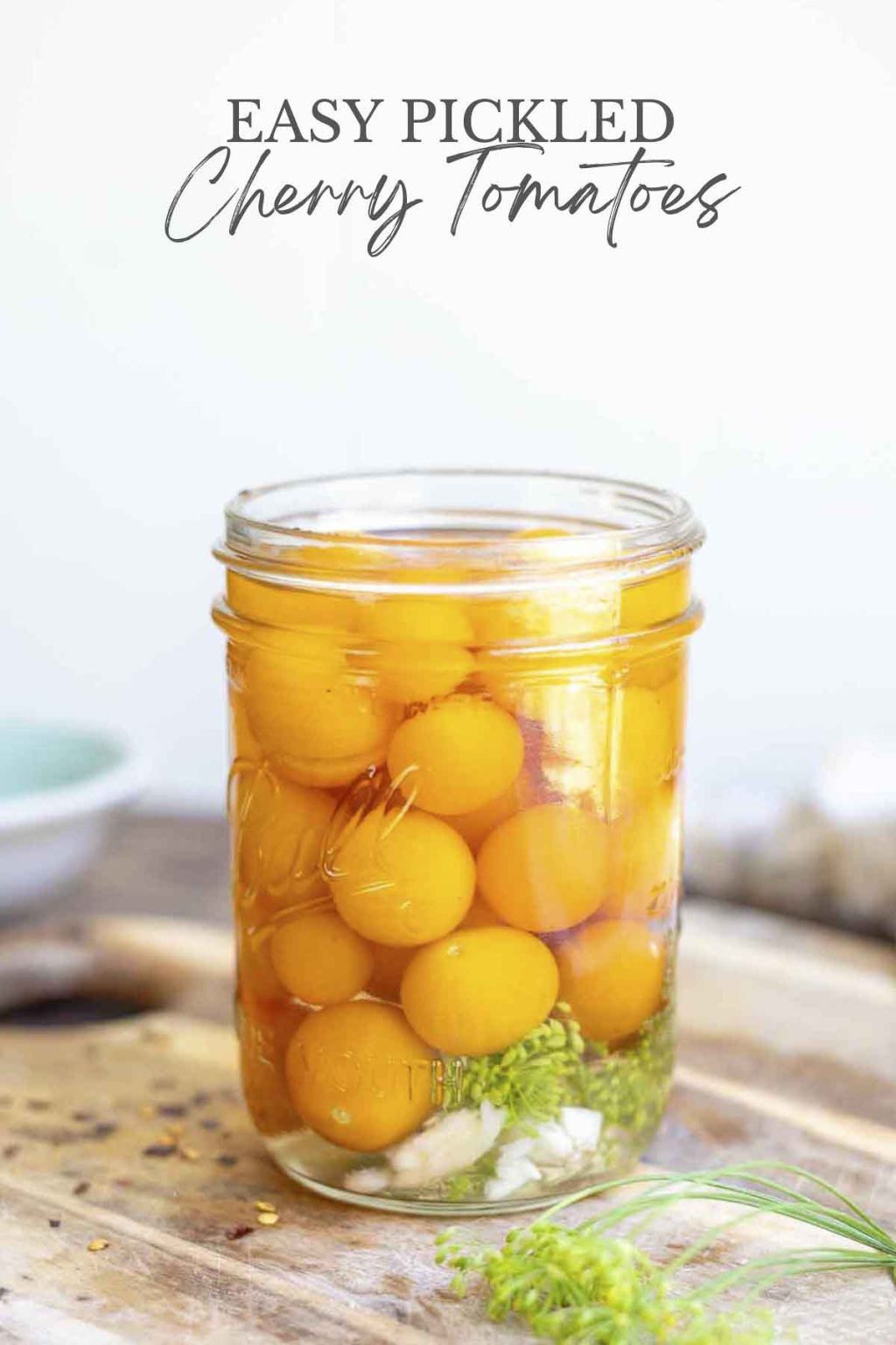 Quick Pickled Cherry Tomatoes Recipe - A Blossoming Life