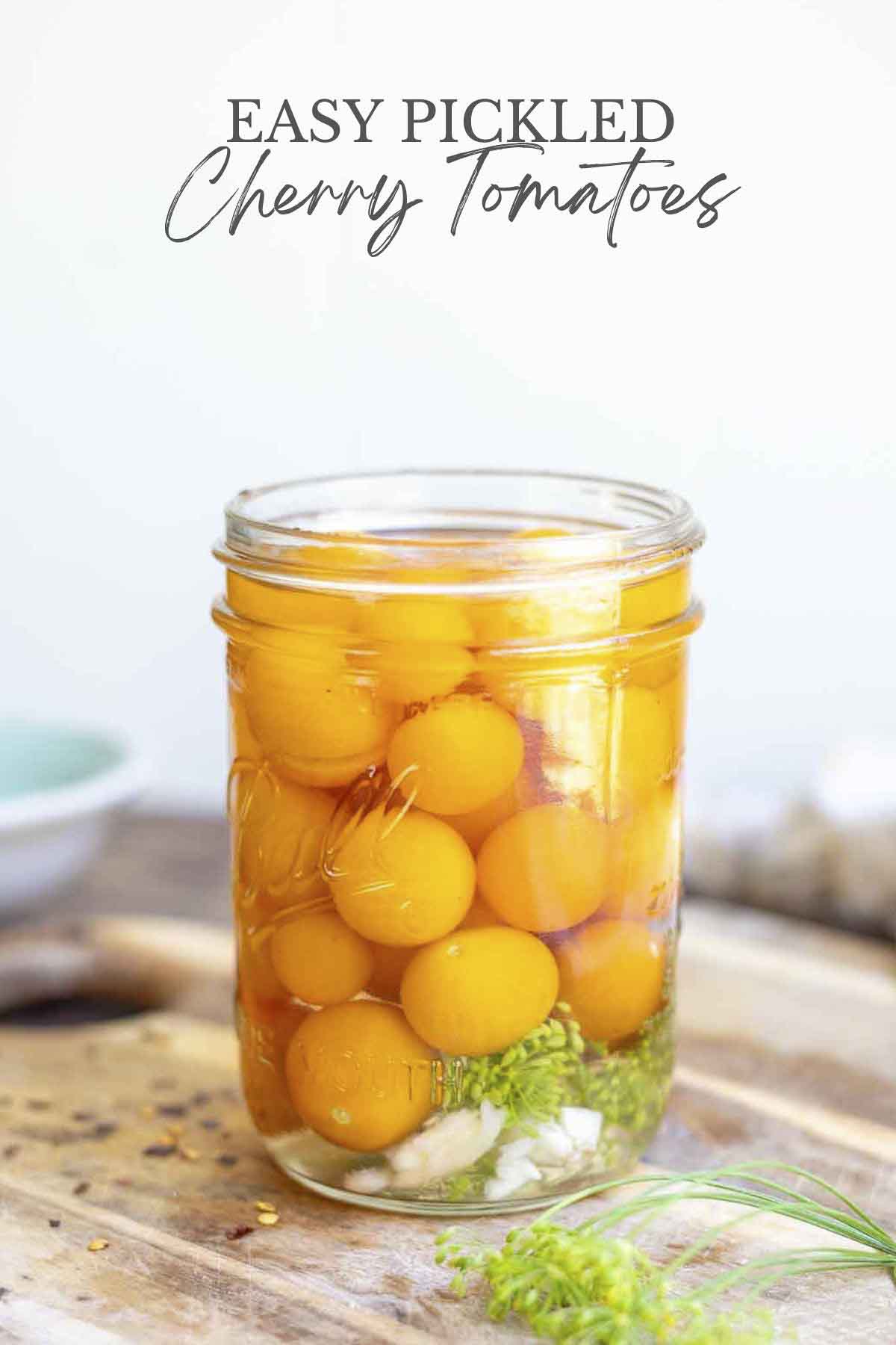 Quick Pickled Cherry Tomatoes Recipe - A Blossoming Life