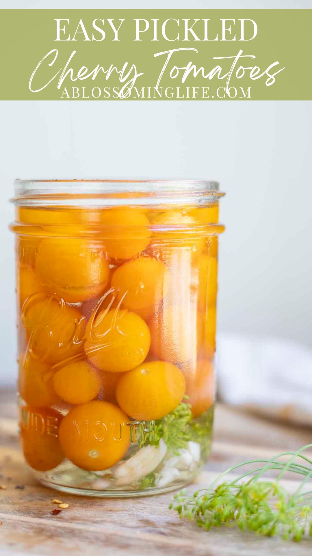 Quick Pickled Cherry Tomatoes Recipe - A Blossoming Life