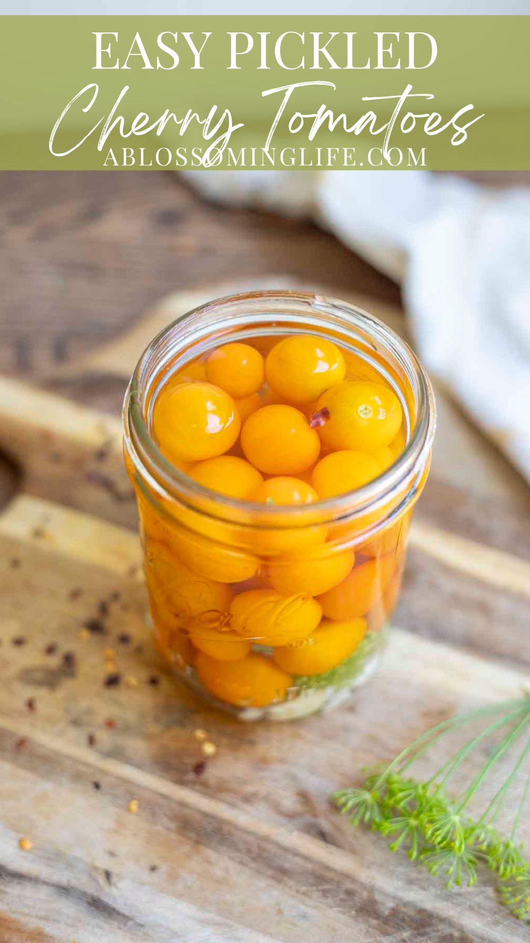 Quick Pickled Cherry Tomatoes Recipe - A Blossoming Life