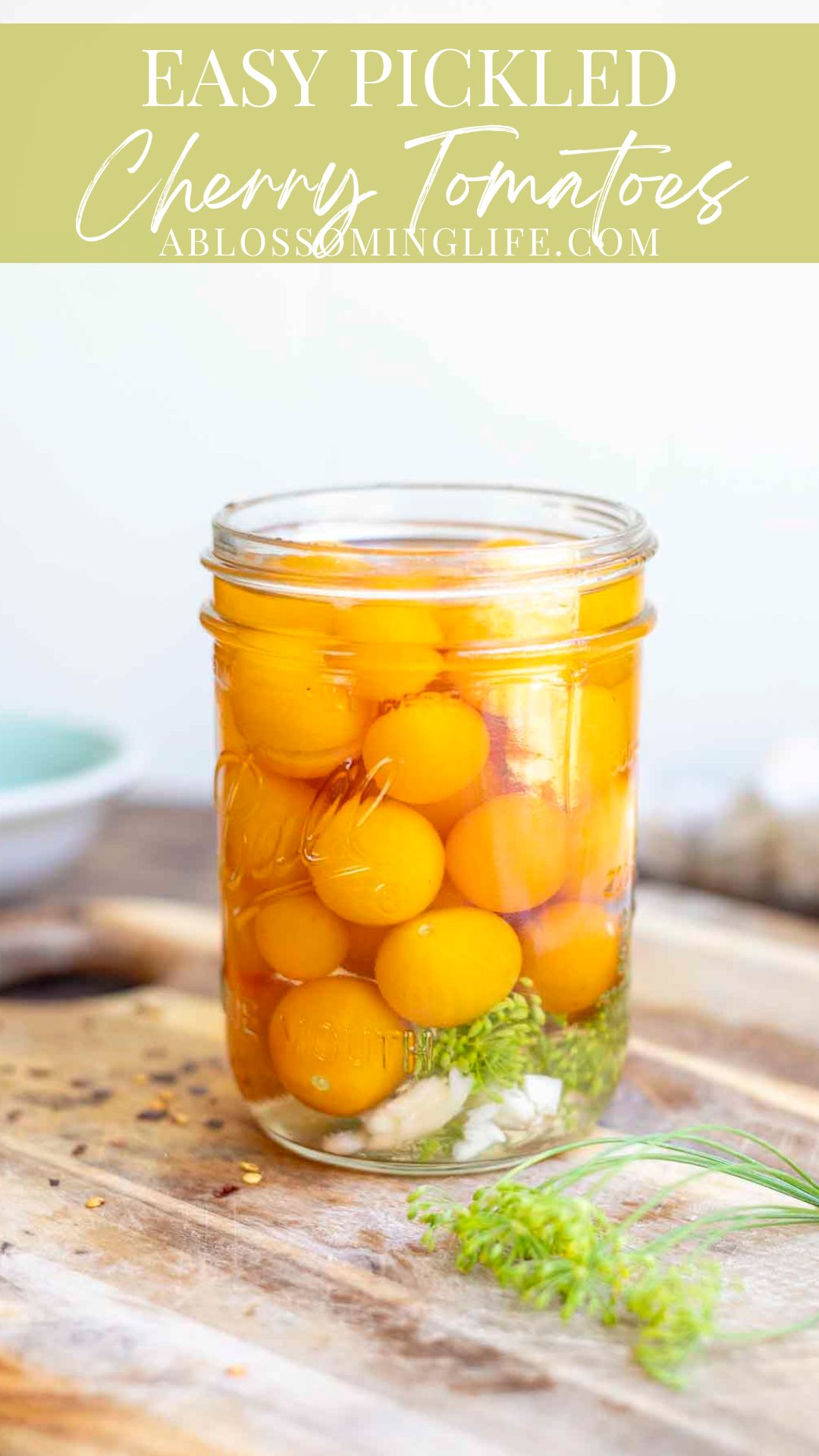 Quick Pickled Cherry Tomatoes Recipe - A Blossoming Life
