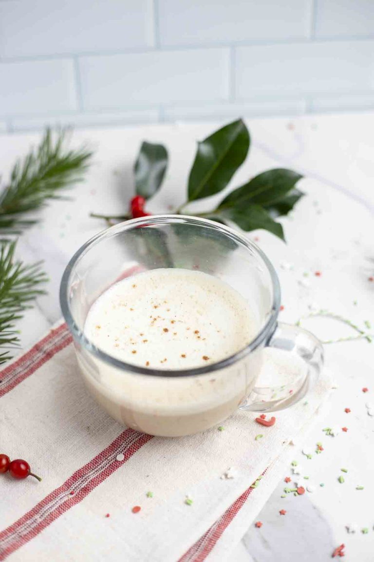 Easy Homemade Eggnog Latte Recipe - Starbucks Copycat - A Blossoming Life