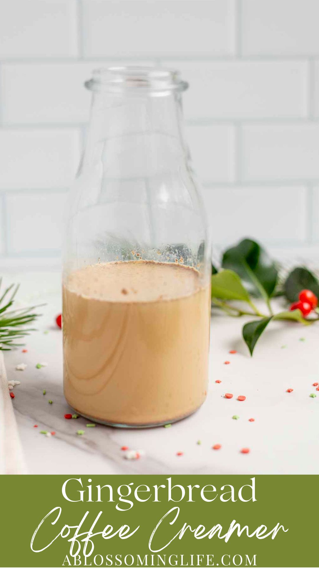 Homemade Gingerbread Coffee Creamer Recipe - A Blossoming Life
