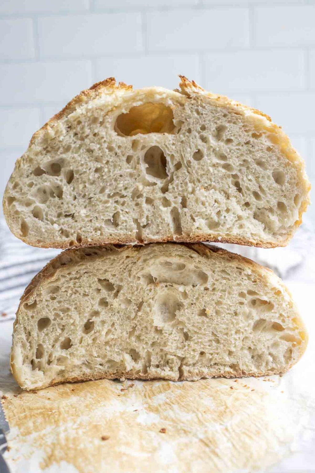 Easy No-Knead Sourdough Bread For Beginners - A Blossoming Life