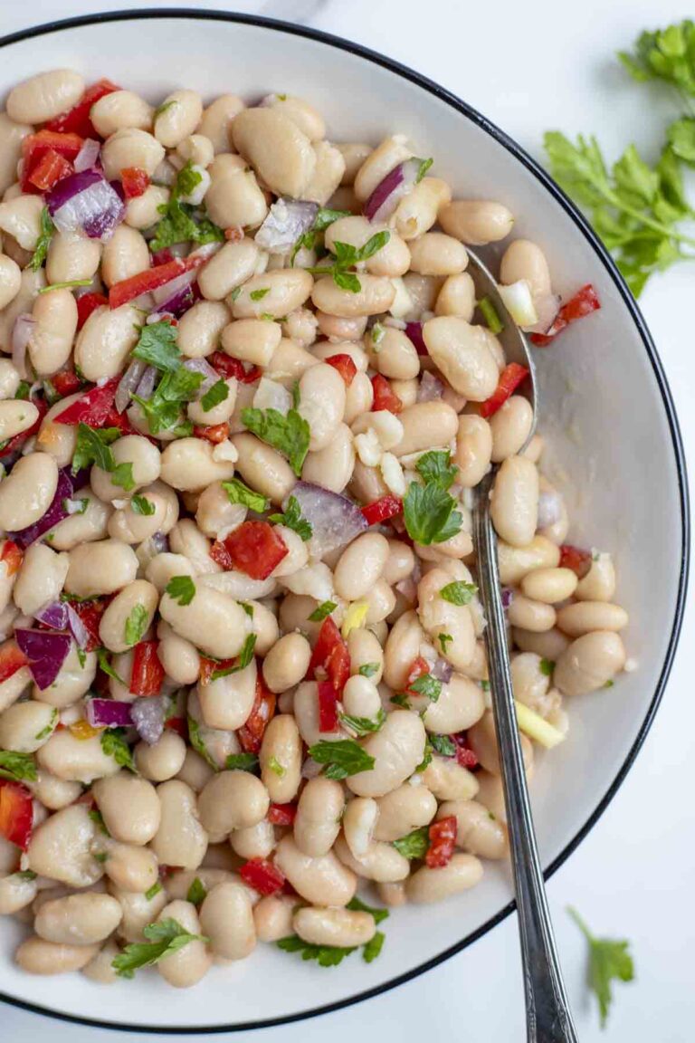 Easy White Bean Salad - A Blossoming Life