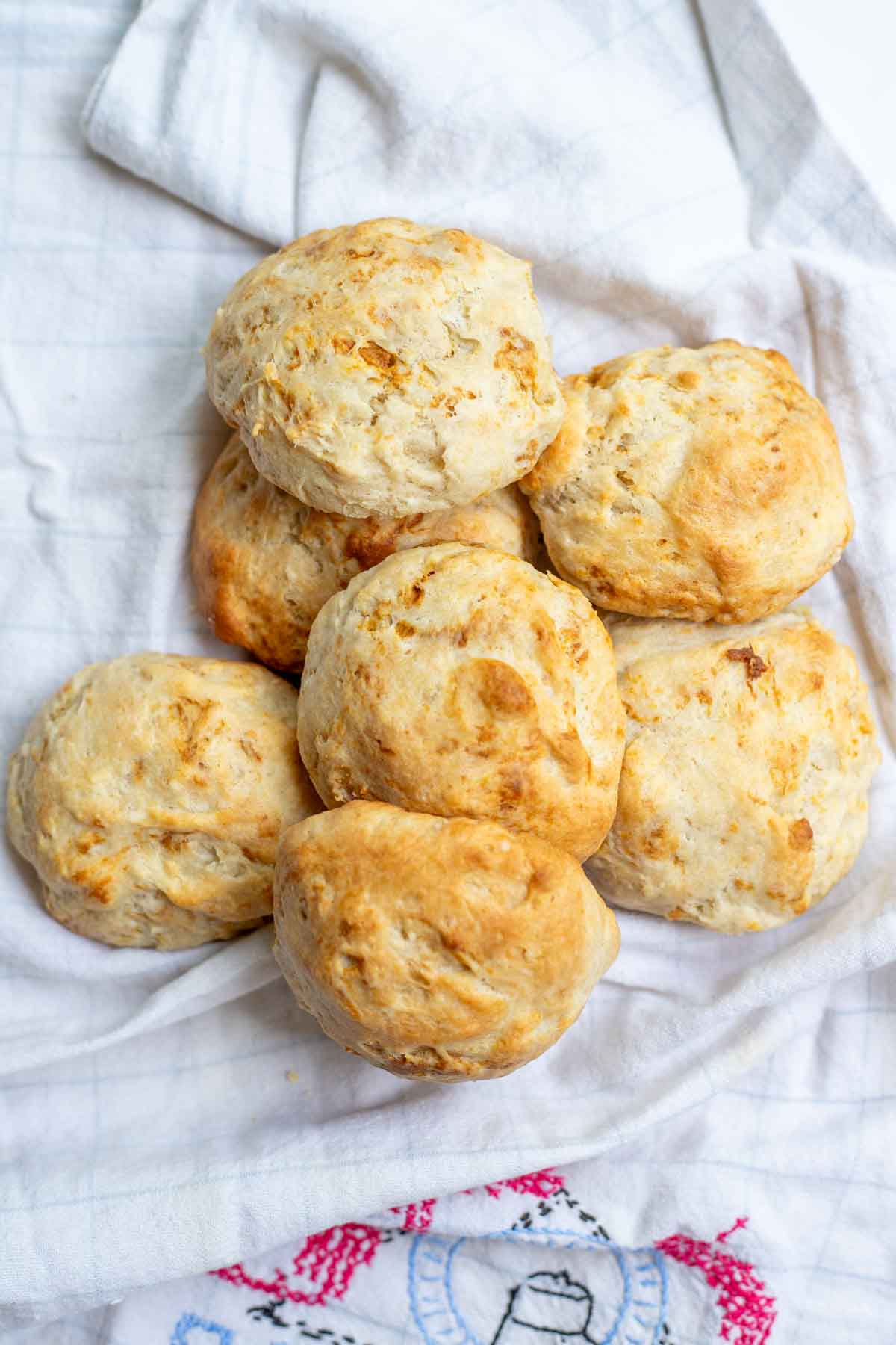 The Easiest Sourdough Drop Biscuits - A Blossoming Life